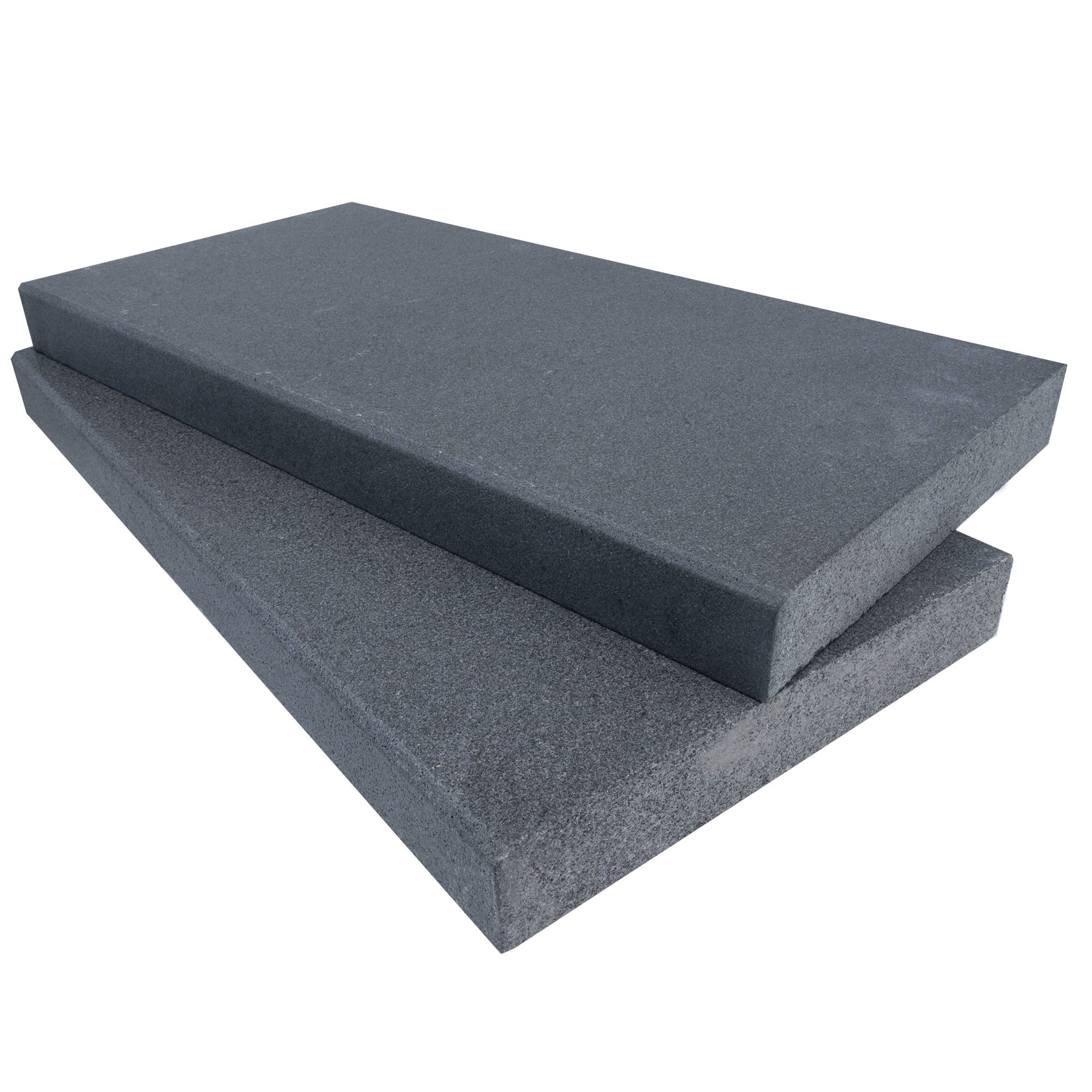 Black Basalt 12x24x2 2IN Eased Edge Coping | STONELUX