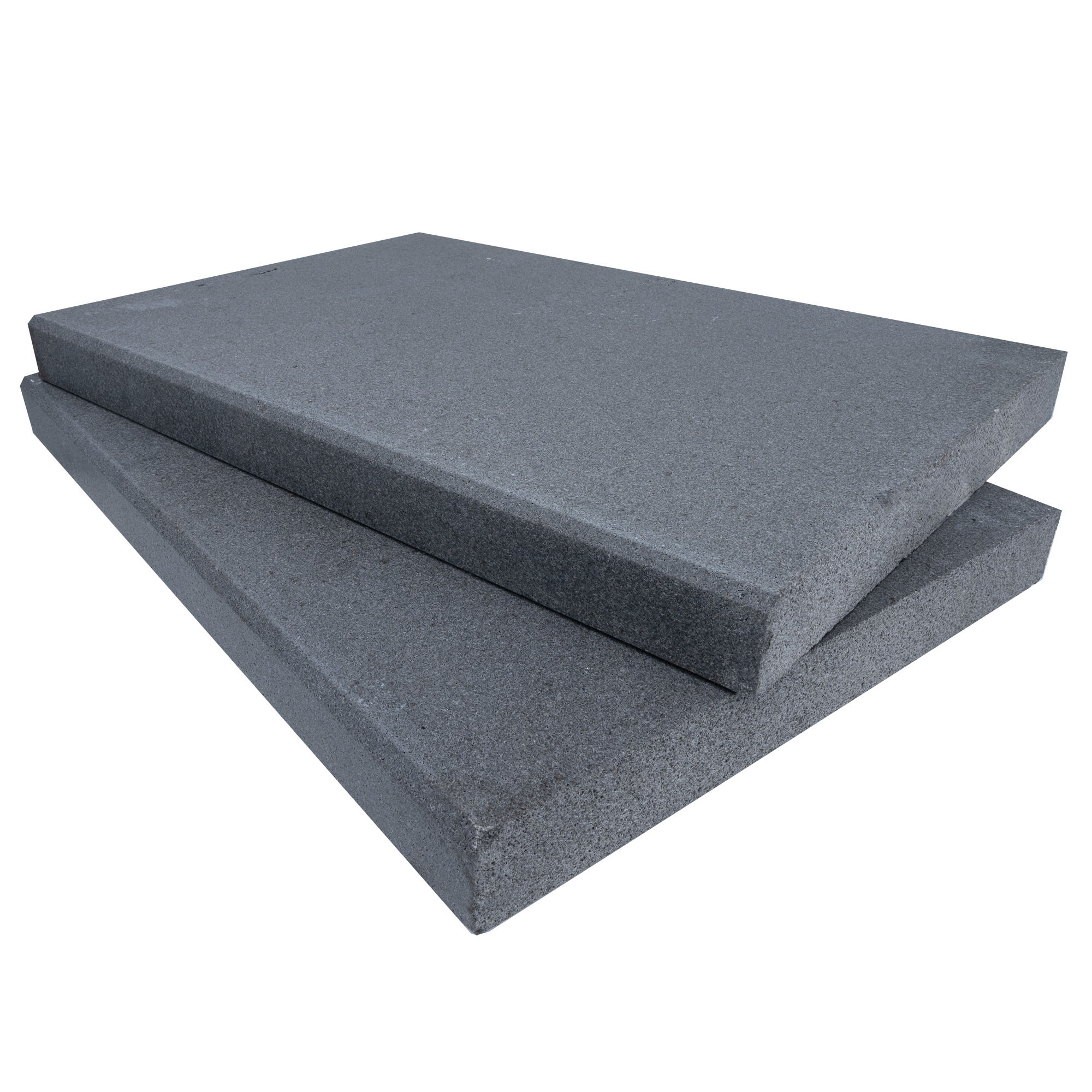 Black Basalt 16x24x2 2IN Eased Edge Coping | STONELUX