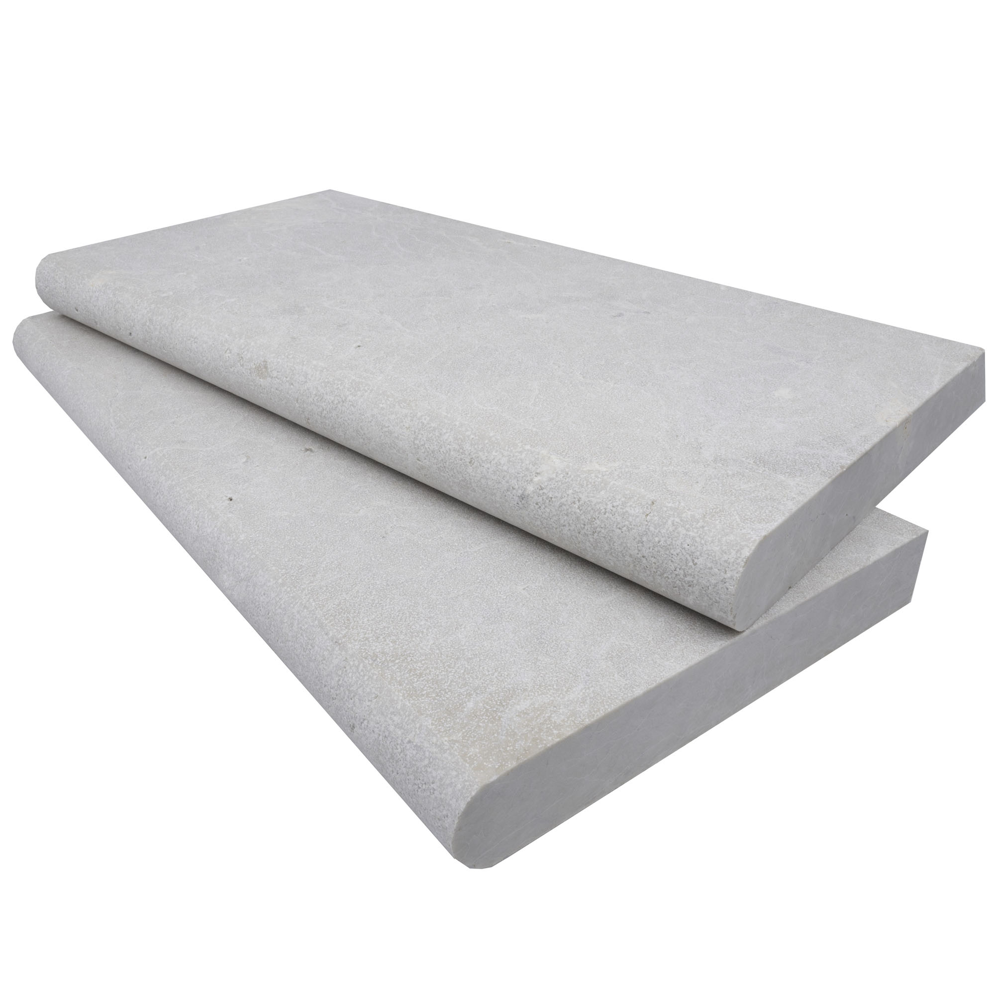Pera Cream Marble Sand Blasted 6x12x2 Single Bullnose Coping