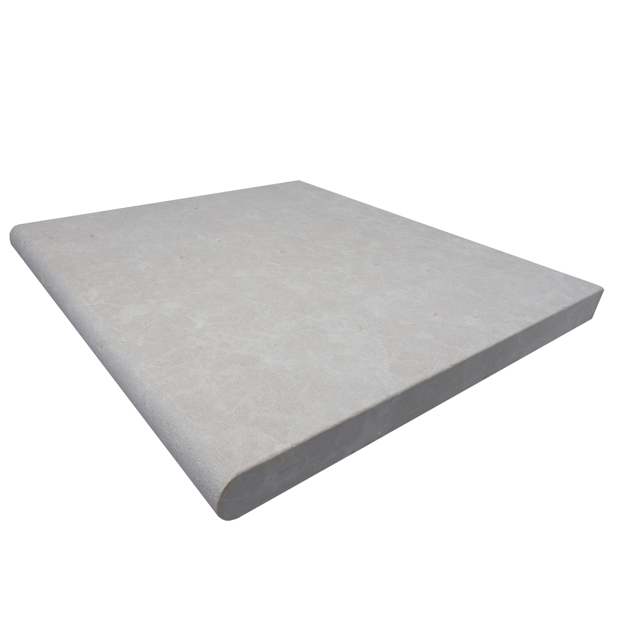 Pera Cream Marble Sand Blasted 24x24x2 Single Bullnose Coping