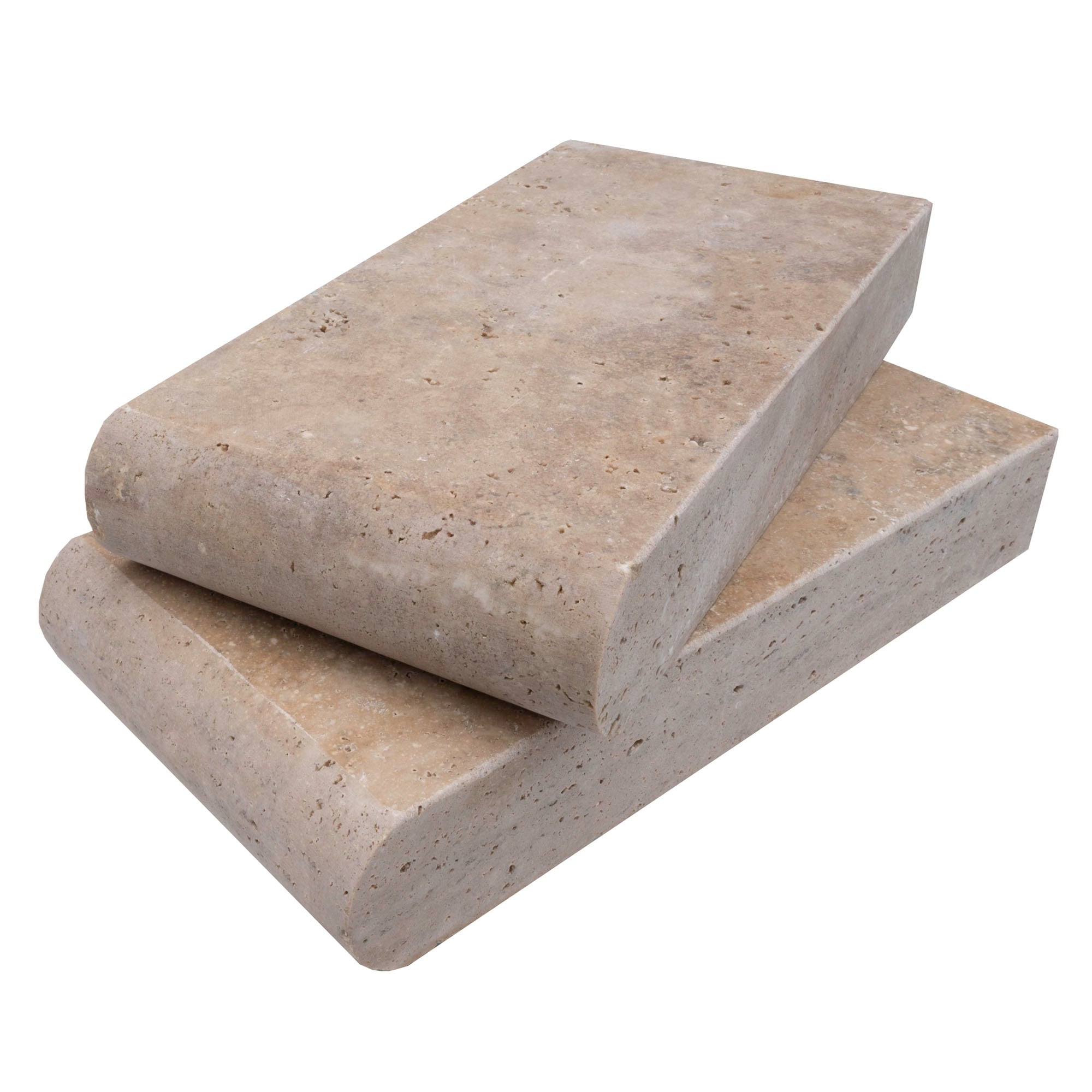 Philly Travertine 6x12x2 2IN Bullnose Coping - Premium | STONELUX