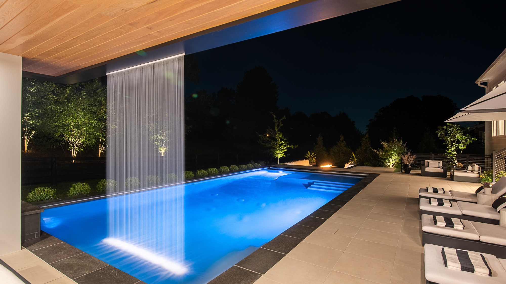 Luxury Black Pool Copings