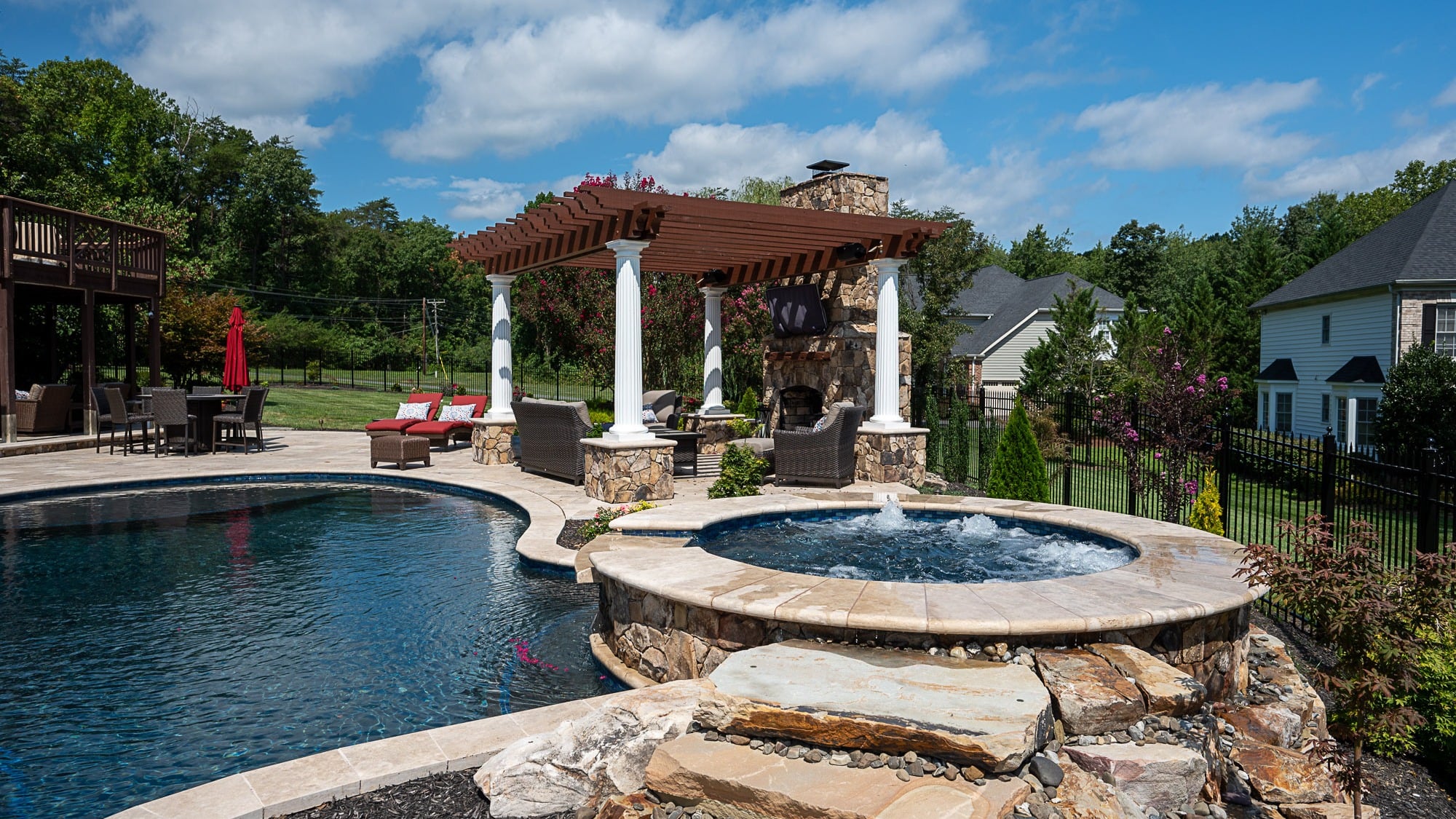 Luxury Travertine Pool Copings